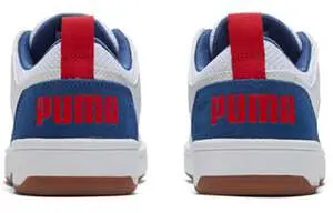 PUMA Rebound Layup Lo Sneakers - White/blue