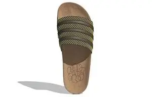 Adidas Adilette Slide 'plant And Grow - Brown