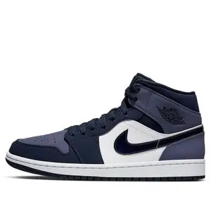JORDAN Air Jordan 1 Mid Sneakers Obsidian-sanded Purple-white