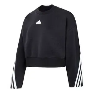 Adidas Future Icons 3-stripes Cropped Sweatshirt - Black