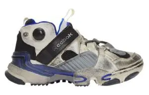 REEBOK X Vetements Genetically Modified Pump "dirty Effect" Sample Sneakers