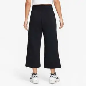 Nike Phoenix Fleece High-waisted Cropped Sweatpants - Black