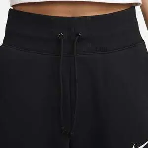 Nike Phoenix Fleece High-waisted Cropped Sweatpants - Black