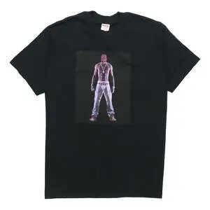 Supreme Ss20 Week 1 Tupac Hologram Tee Virtual Characters Short Sleeve - Black