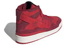 Adidas Originals Forum 84 High Top Sneakers - Red/white
