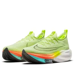 Nike Zoom Alphafly Next% "fast Pack" Sneakers - Barely Volt/black/hyper Orange