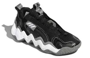 Adidas Exhibit B Low Top Basketball Sneakers - Black/gray