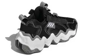 Adidas Exhibit B Low Top Basketball Sneakers - Black/gray