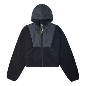 CONVERSE Full Zip Lamb Wool Hooded Jacket