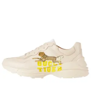 Gucci Rhyton "beige Tiger" Sneakers - Beige/white
