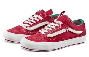 VANS Old Skool Cap Lx 'regrind' Low Top Sneakers - Red/white