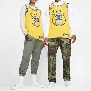 Nike Nba Golden State Warriors Stephen Curry Hardwood Classics Swingman Jersey - Yellow