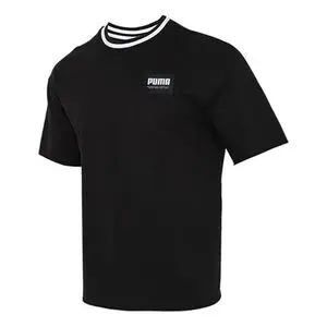 PUMA Solid Round Neck T-shirt