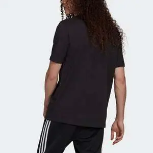 Adidas Originals Adicolor Classics Large Logo Printing Sports Round Neck Short Sleeve - Black