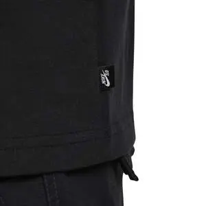 Nike Logo Printing Sports Skateboard Short Sleeve T-shirt - Black
