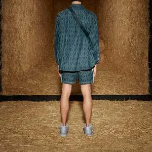 Adidas Originals X Ivy Park Crossover Stripe Denim Shirt
