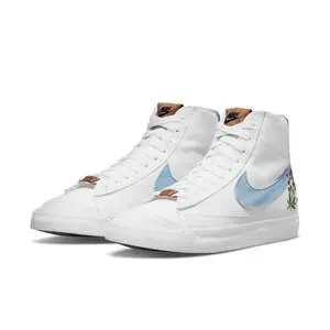 Nike Blazer Mid '77 Se Indigo Embroidered High Top Sneakers