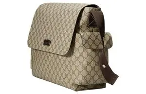 Gucci Gg Supreme Diaper Bag - Beige/brown
