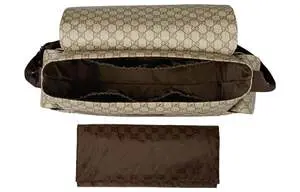 Gucci Gg Supreme Diaper Bag - Beige/brown