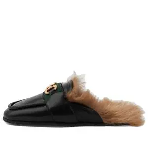 GUCCI Horsebit Leather Slippers