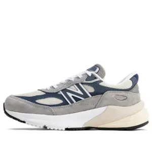 NEW BALANCE 990v6 'made In Usa Grey Navy' Sneakers - Grey/navy