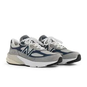 NEW BALANCE 990v6 'made In Usa Grey Navy' Sneakers - Grey/navy