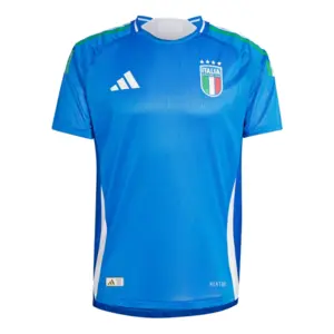Adidas Italy 24 Home Authentic Soccer Jersey - Blue