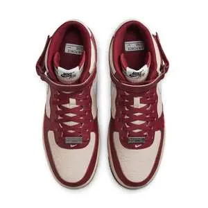 Nike Force 1 Mid 'city Pack London' Sneakers - Beige/burgundy