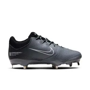 Nike Hyperdiamond 4 Pro Athletic Cleats - Black/cool Grey/volt