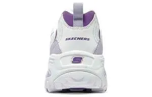 Sketchers D'lites 1.0 Athletic Lace-up Sneakers - White/purple