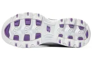Sketchers D'lites 1.0 Athletic Lace-up Sneakers - White/purple