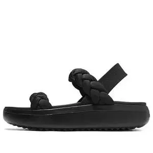Sketchers Braided Strap Platform Sandals - Black