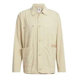 Adidas Originals Solid Color Single Breasted Cargo Jacket - Default Color