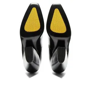 Onitsuka Tiger Black Leather Block Heel Pumps