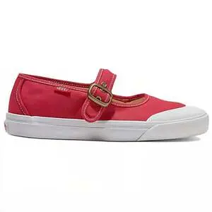 VANS Mary Jane Canvas Sneakers - Red/white
