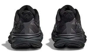 Hoka One One Clifton 9 Wide Athletic Sneakers - Black