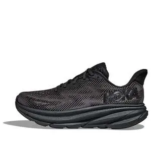 Hoka One One Clifton 9 Wide Athletic Sneakers - Black