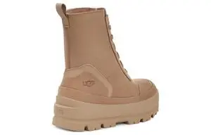 UGG Lug Sole Lace-up Boots - Sand