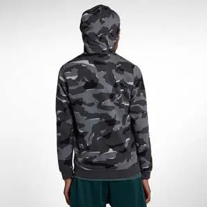 Nike Camouflage Zip-up Hoodie - Grey/black