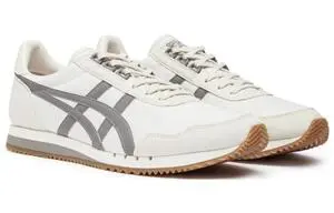 Onitsuka Tiger Dualio Marathon Athletic Sneakers - White/grey