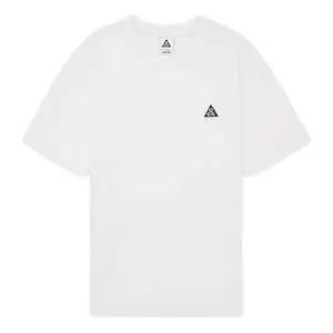 Nike Ss22 Solid Color Round Neck Loose Short Sleeve White T-shirt - Multi-color