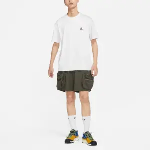 Nike Ss22 Solid Color Round Neck Loose Short Sleeve White T-shirt - Multi-color