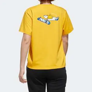Adidas Neo Gdtm Bf Tee Crossover Sports Short Sleeve - Yellow
