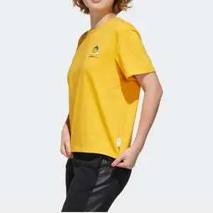 Adidas Neo Gdtm Bf Tee Crossover Sports Short Sleeve - Yellow