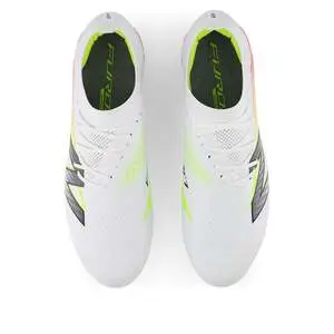 NEW BALANCE Furon Elite Fg V8 Soccer Cleats - White/energy Red/hi-lite