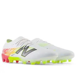 NEW BALANCE Furon Elite Fg V8 Soccer Cleats - White/energy Red/hi-lite