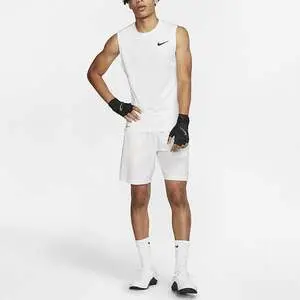 Nike Pro Logo Training Tight Vest - White