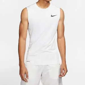 Nike Pro Logo Training Vest - White