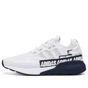 Adidas Zx 2k Boost Sneakers With Graphic Logo Detailing - White