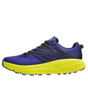 Hoka One One Speedgoat 4 Athletic Sneakers - Blue/yellow